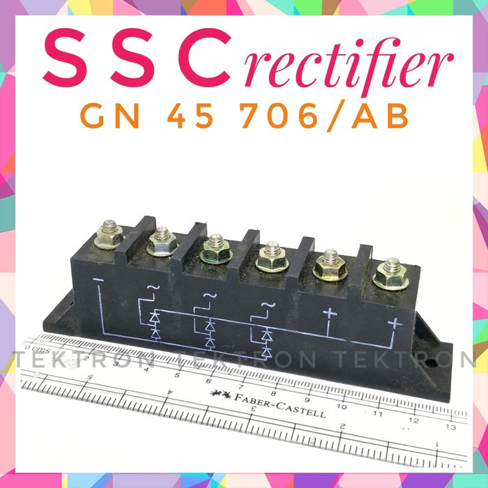 Jual SSC Rectifier GN 45 706/AB diode bridge 3 phasa, 3 fasa | Shopee ...