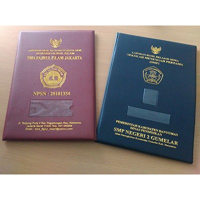 Jual Map Rapot Kurtilas / Map Ijazah Sekolah SD/SMP/SMA isi 2 Lembar ...