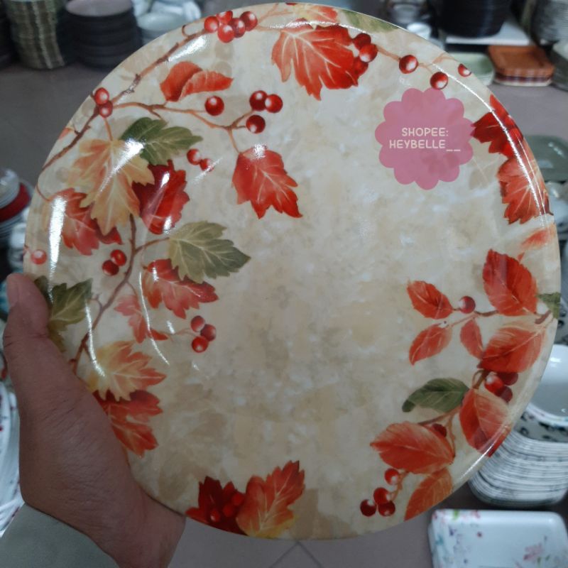 Jual SALAD PLATE SUMMER ORANGE /PIRING LUCU /PIRING TEBAL/PIRING SANGO ...