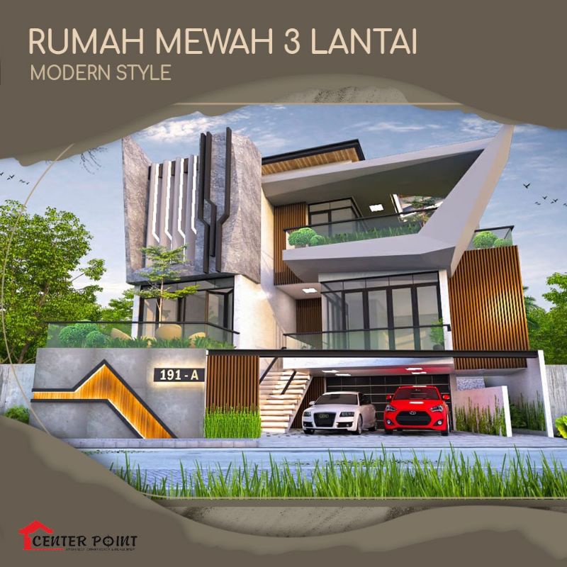 Jual Desain rumah arsitek rab interior gambar imb 17 th ( paket denah ...