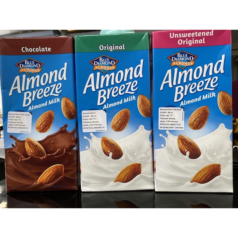 Jual Blue Diamond Almond Breeze Almond Milk 946 ml | Shopee Indonesia