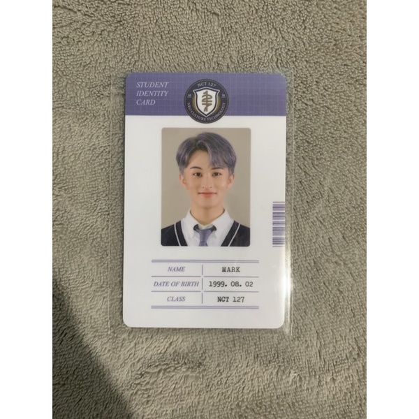 Jual PC Photocard Mark b2s nct 127 student id card | Shopee Indonesia