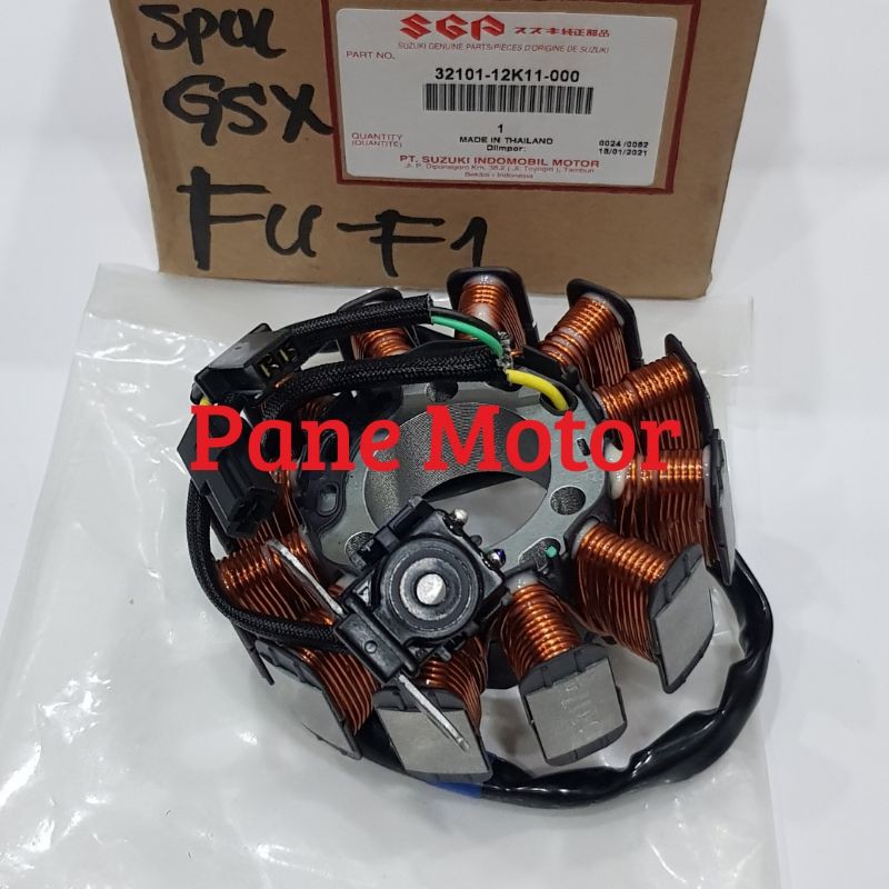 Jual SPUL SPULL ASSY STATOR GSX 150 PNP SATRIA FU 150 FI F1 INJEKSI ORISINIL SGP 32101-12K11-000 ...