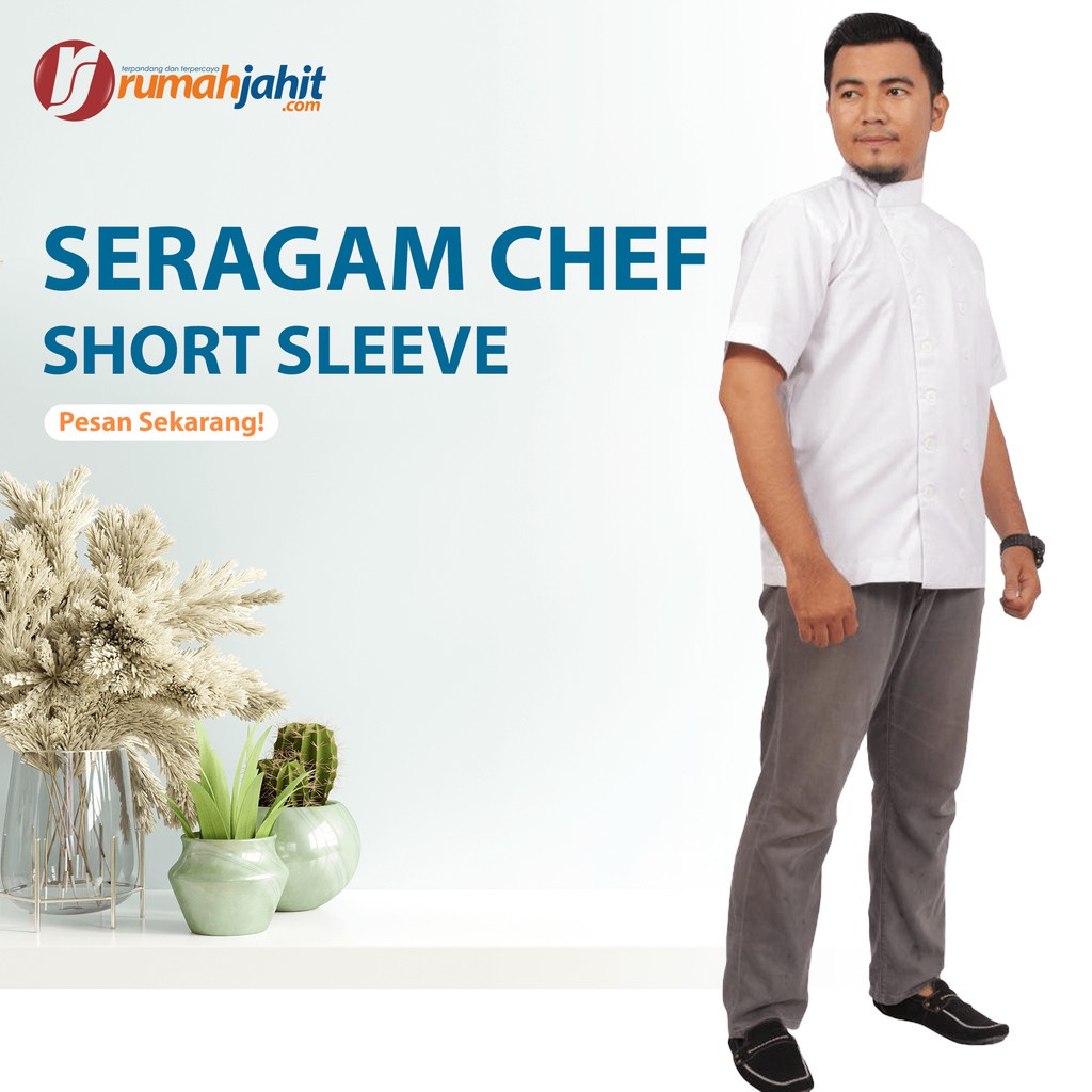 Jual QCHEF SHORT SLEEVE BAJU KOKI SERAGAM BAJU KOKI LENGAN PENDEK ...
