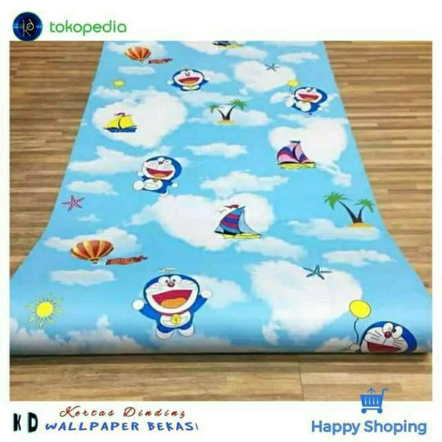 Jual Walpaper Sticker Dinding Biru Doraemon Awan | Shopee Indonesia