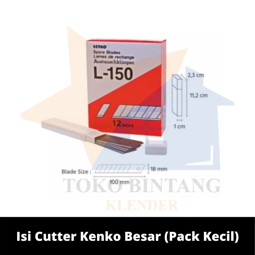 Jual Isi Cutter Kenko Besar (Pack Kecil) | Shopee Indonesia