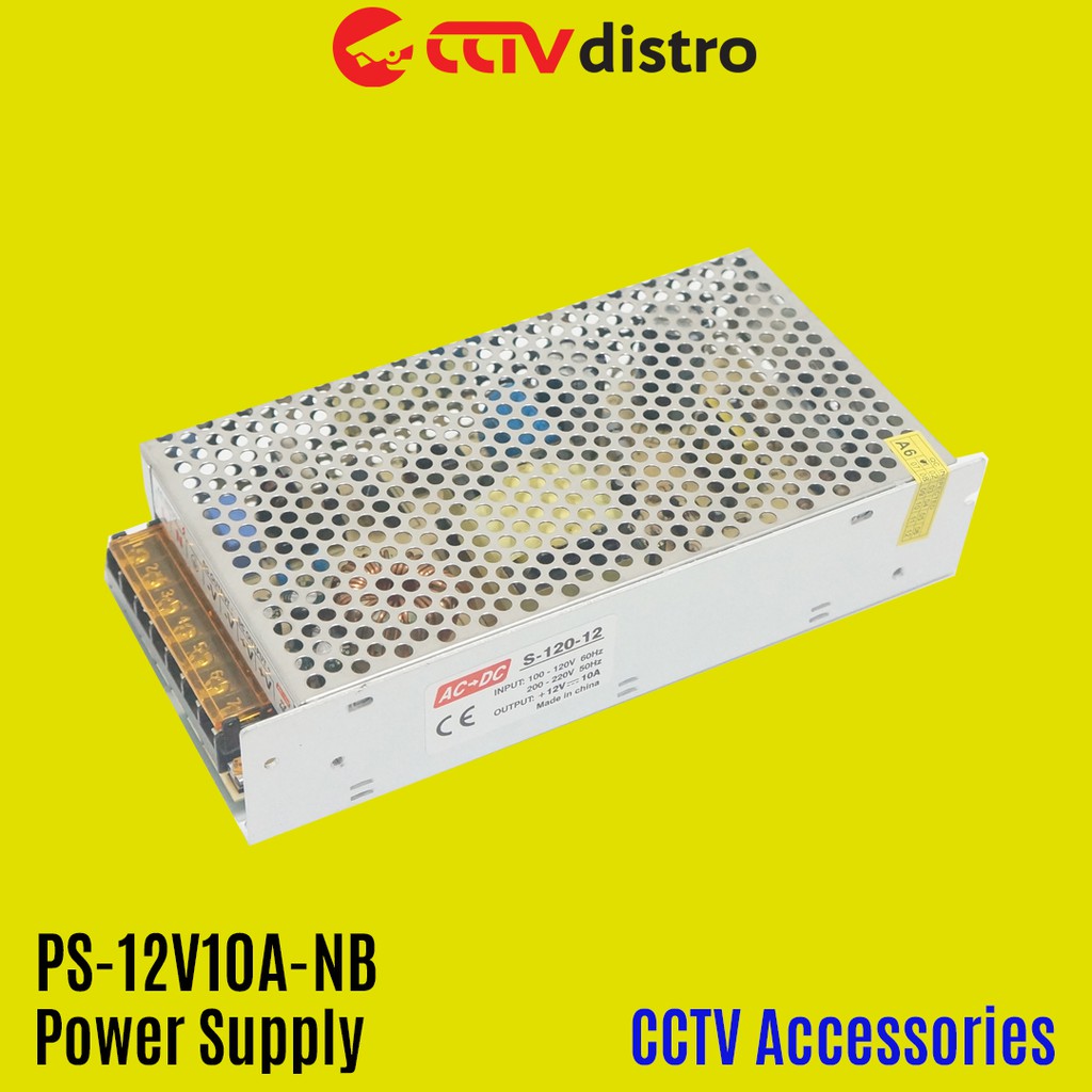 Jual Adaptor Power Supply PSU 12V 10A Jaring Murah Untuk CCTV | 12 Volt ...