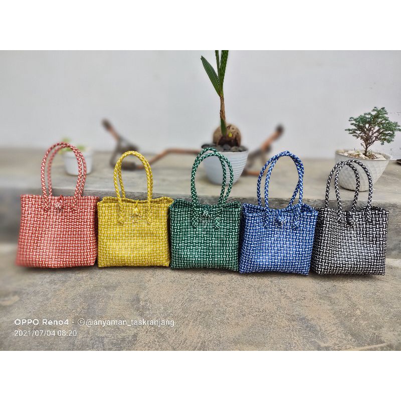 Jual tas jali size XS/tas anyaman jali /tas anyaman plastik/tas jali ...
