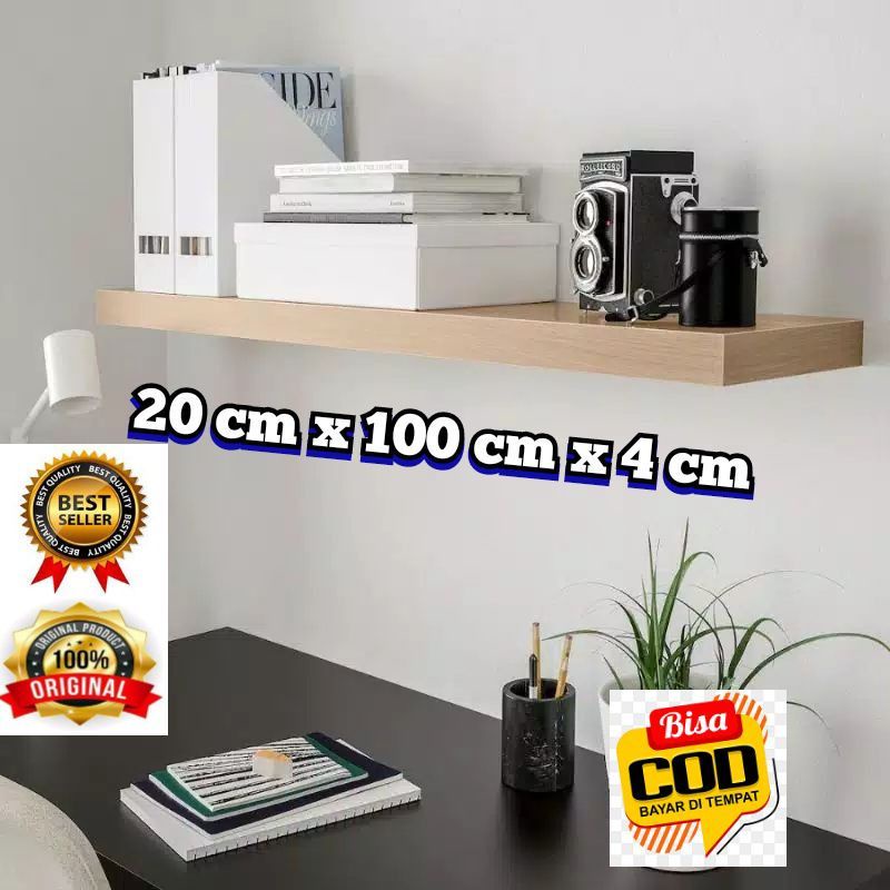 Jual ambalan dinding (1 pcs ) 120 & 100 cm x 20 cm x 4 cm | Shopee ...