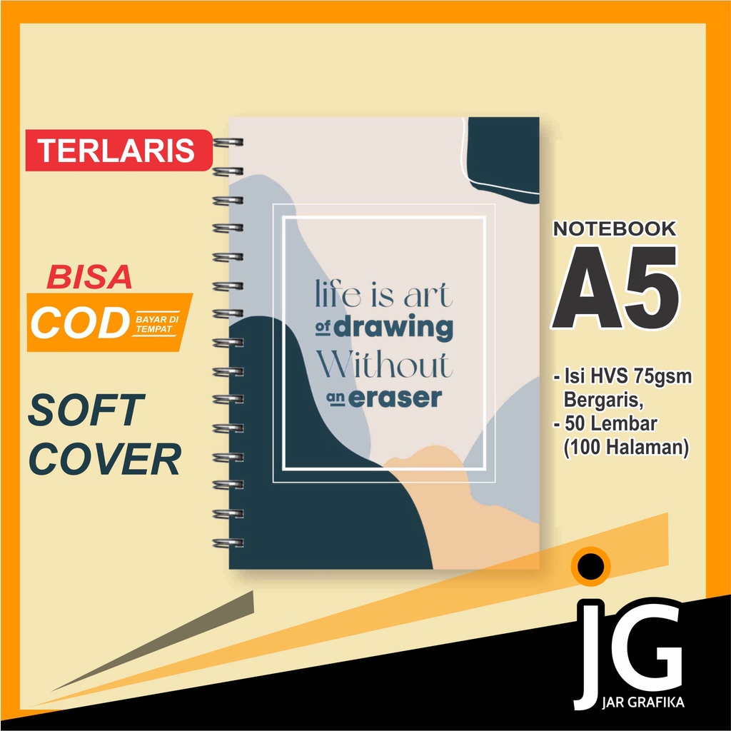 Jual NOTEBOOK/JURNAL GRID/DOTTED/ BLANK/LINE A5 | Shopee Indonesia