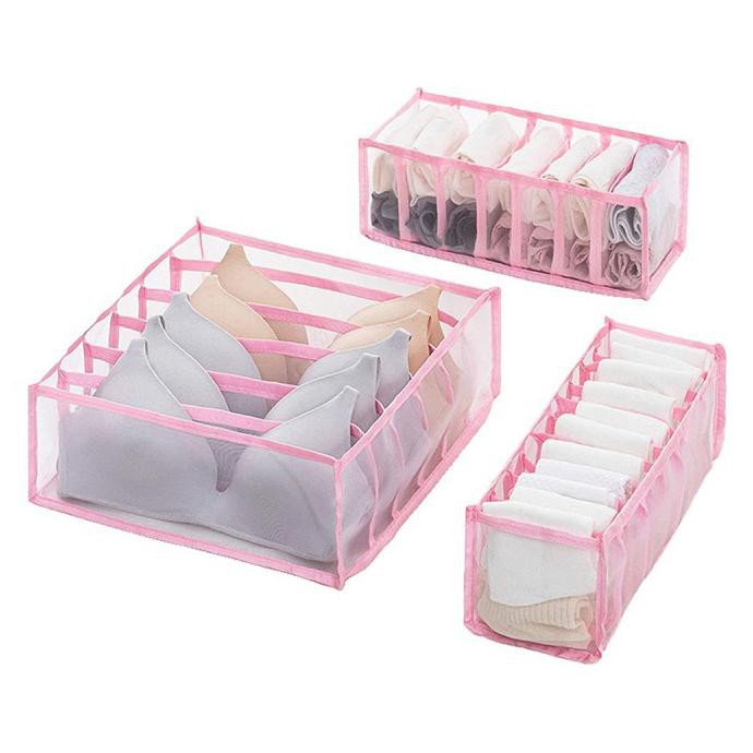 Jual Storage Box Ties Nylon Foldable Organizer Divider Closet Und ...
