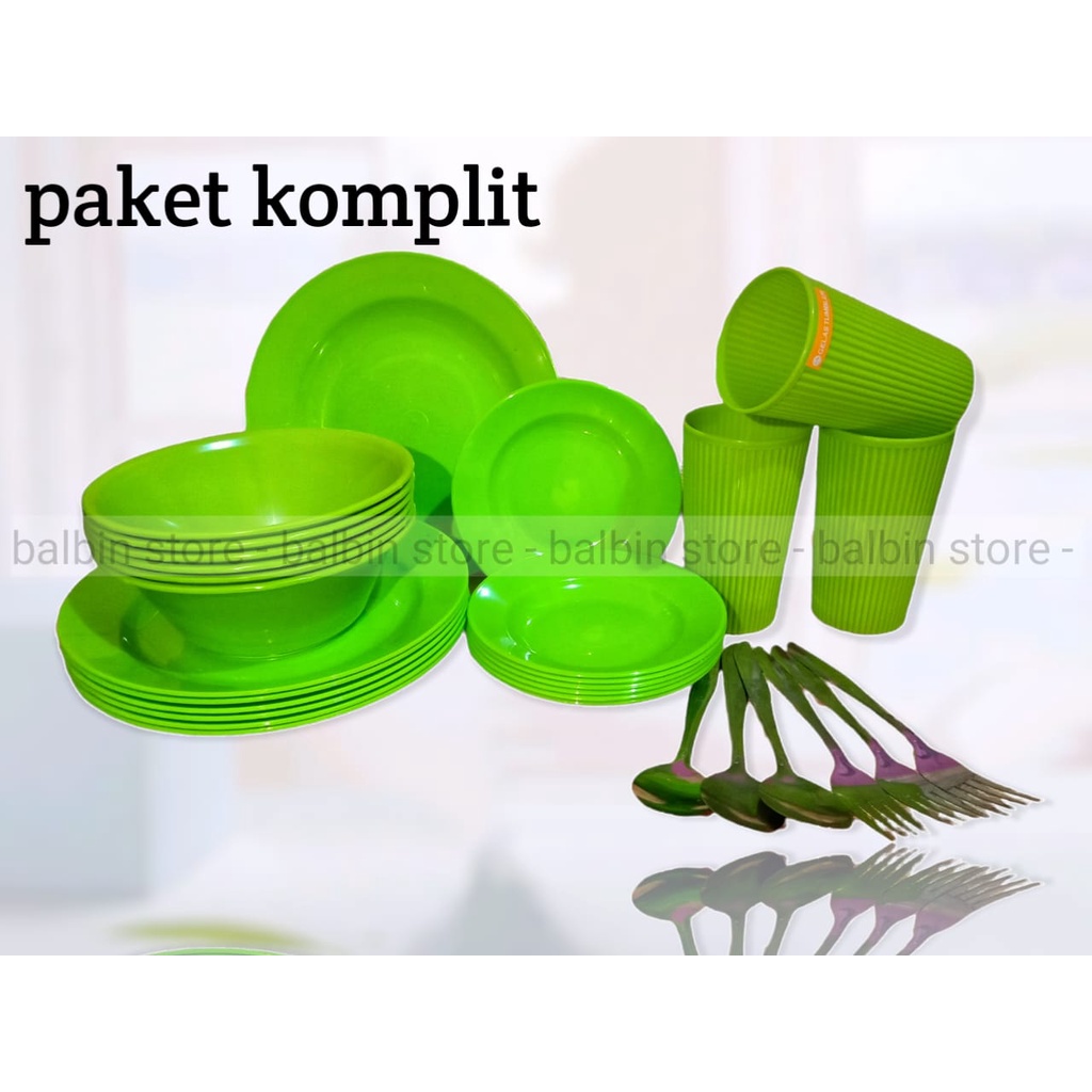 Jual BALBIN - PROMO SATU SET ISI 18.PCS PERALATAN MAKAN P-109 - PERLENGKAPAN MAKAN - PERALATAN ...