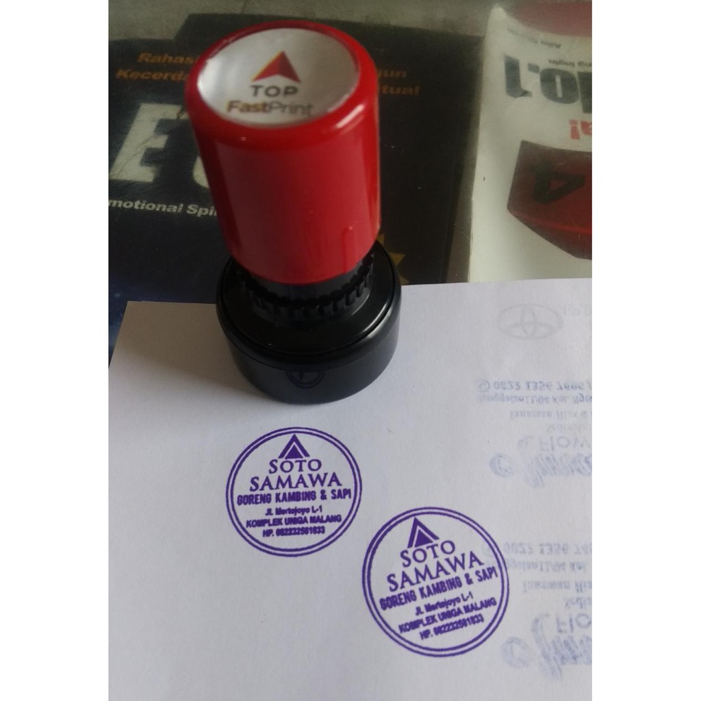 Jual Cetak Stempel BULAT, logo, Perusahaan, lunas stample flash stemple ...