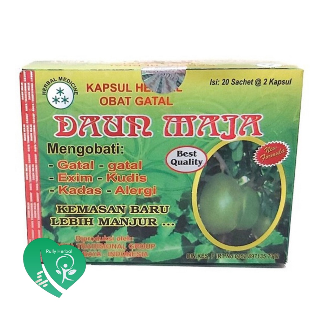 Jual Daun Maja Kapsul Herbal Obat Gatal 20 Sachet @ 2 Kapsul ORIGINAL ...
