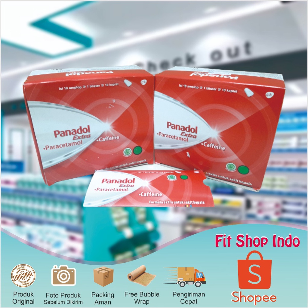 Jual Panadol Extra Merah 10 Tablet | Shopee Indonesia