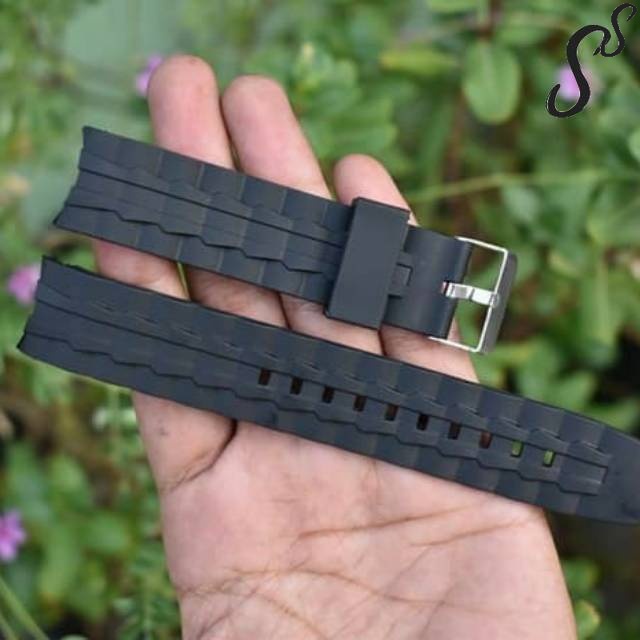 Jual TALI JAM CASIO EDIFACE EF-550 EF500/RUBBER STRAP TALI JAM TANGAN ...