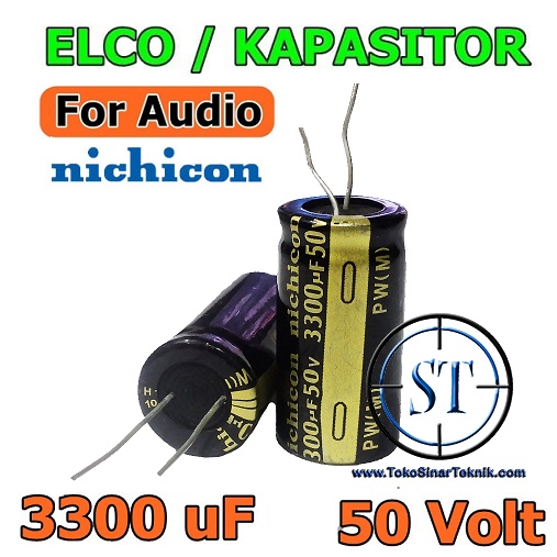 Jual Kapasitor Elco 3300/50V 3300uf 50V 3,300/50V 3300 Mikro 50Volt 3.300/50V Electrolytic ...
