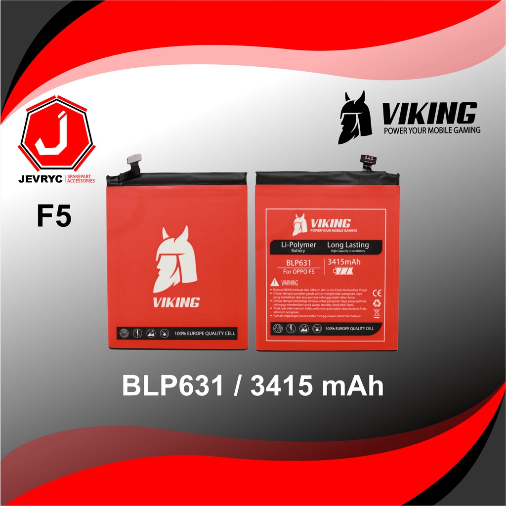 Jual VIKING Baterai Oppo F3 - F5 - A73 - A77 BLP631 Double Power ...