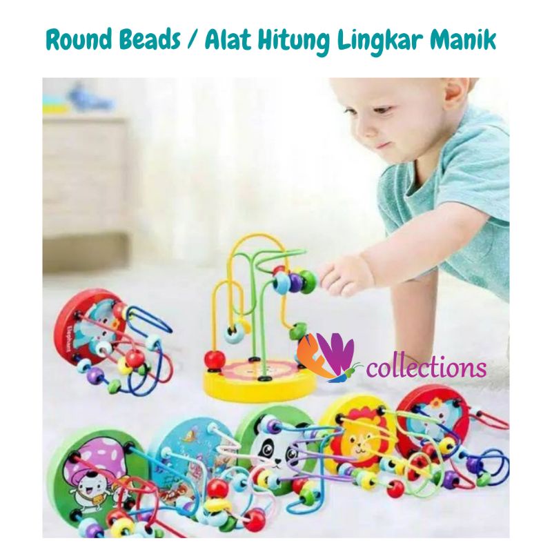 Jual (Bisa COD) Alat Hitung Lingkar Manik / Puzzle Bulat / Puzzle Kayu ...