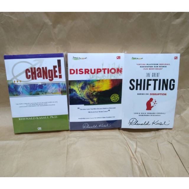Jual Paket Rhenald Kasali - change disruption dan the great shifting ...