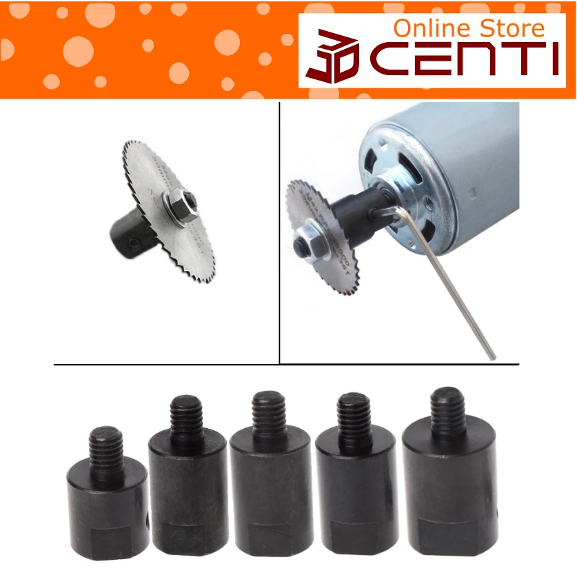 Jual Saw Blade arbor Chuck Adapter gerinda motor 3.17mm 4mm 5mm 6mm 8mm ...