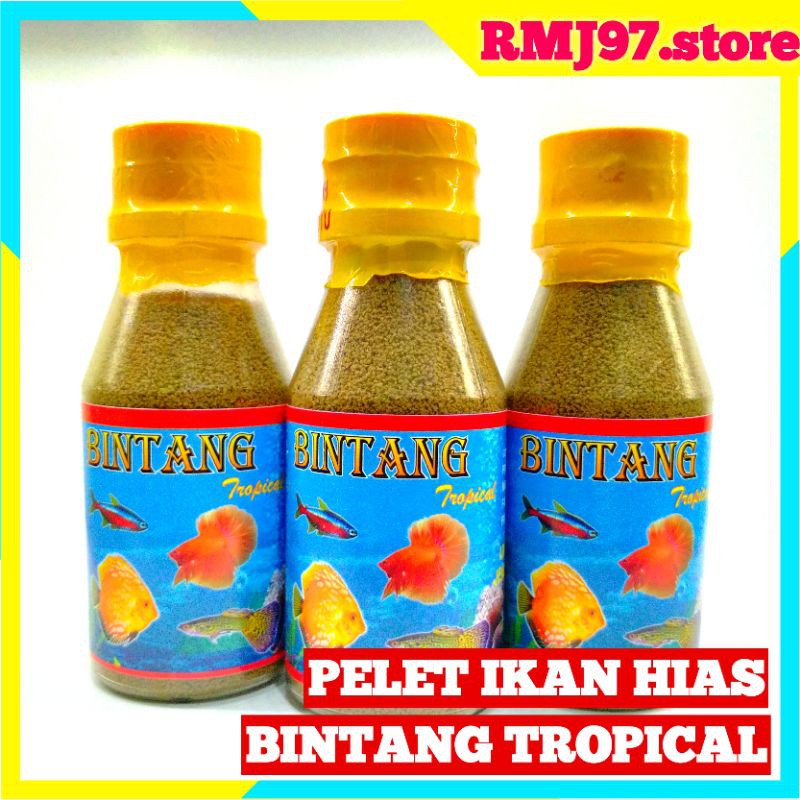 Jual Pakan Ikan Bintang Tropical / Pakan Ikan Cupang, Guppy, Tetra ...