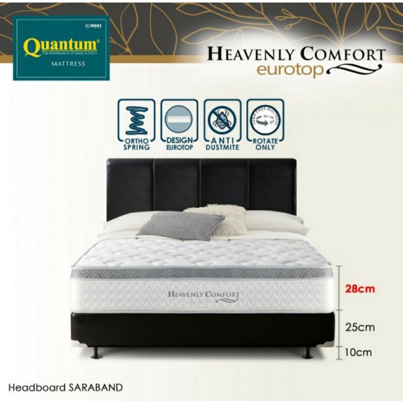 Jual Kasur Quantum Heavenly Comfort Eurotop Spring bed Plush Top ...