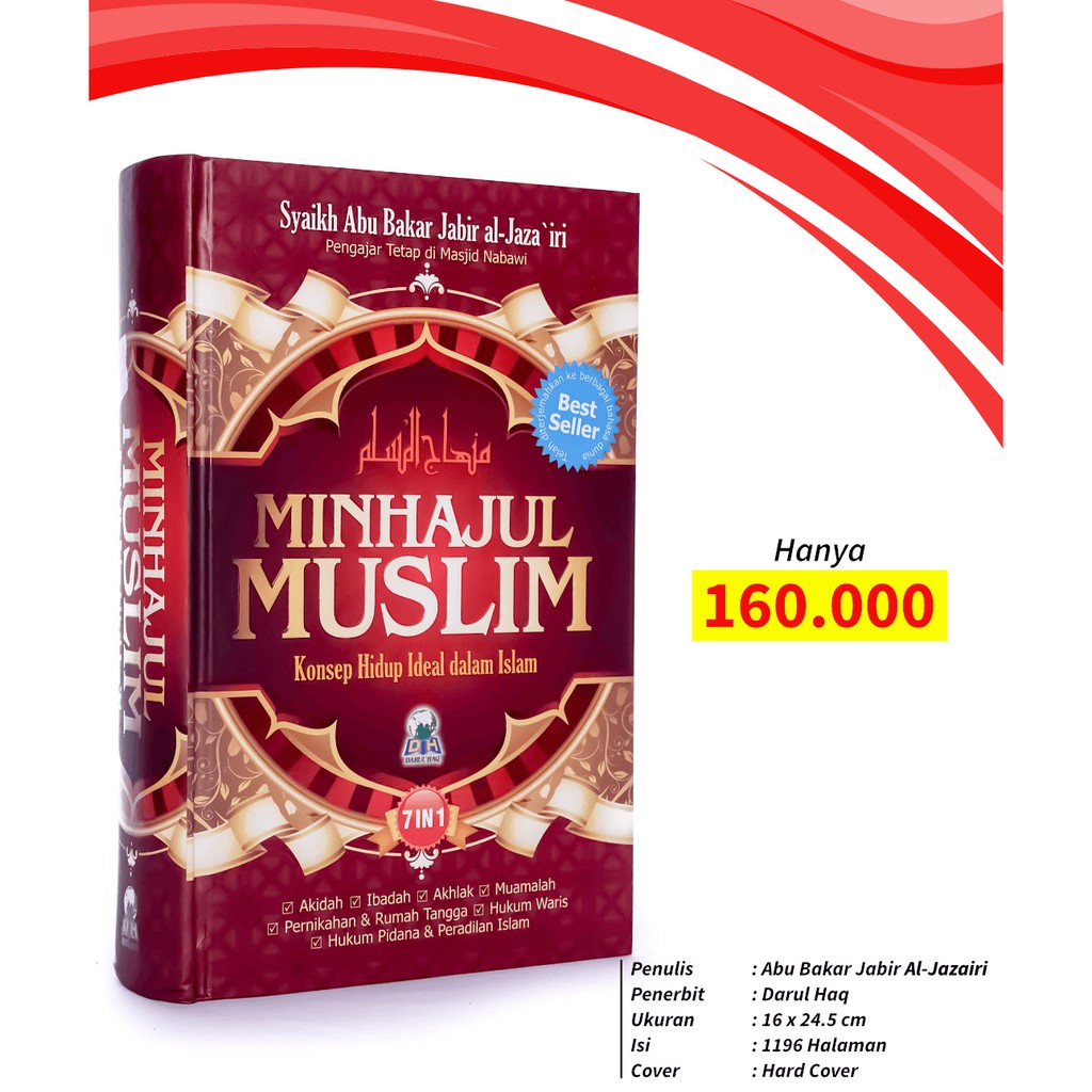 Jual Kitab Minhajul Muslim Darul Haq - Konsep Hidup Ideal dalam Islam ...