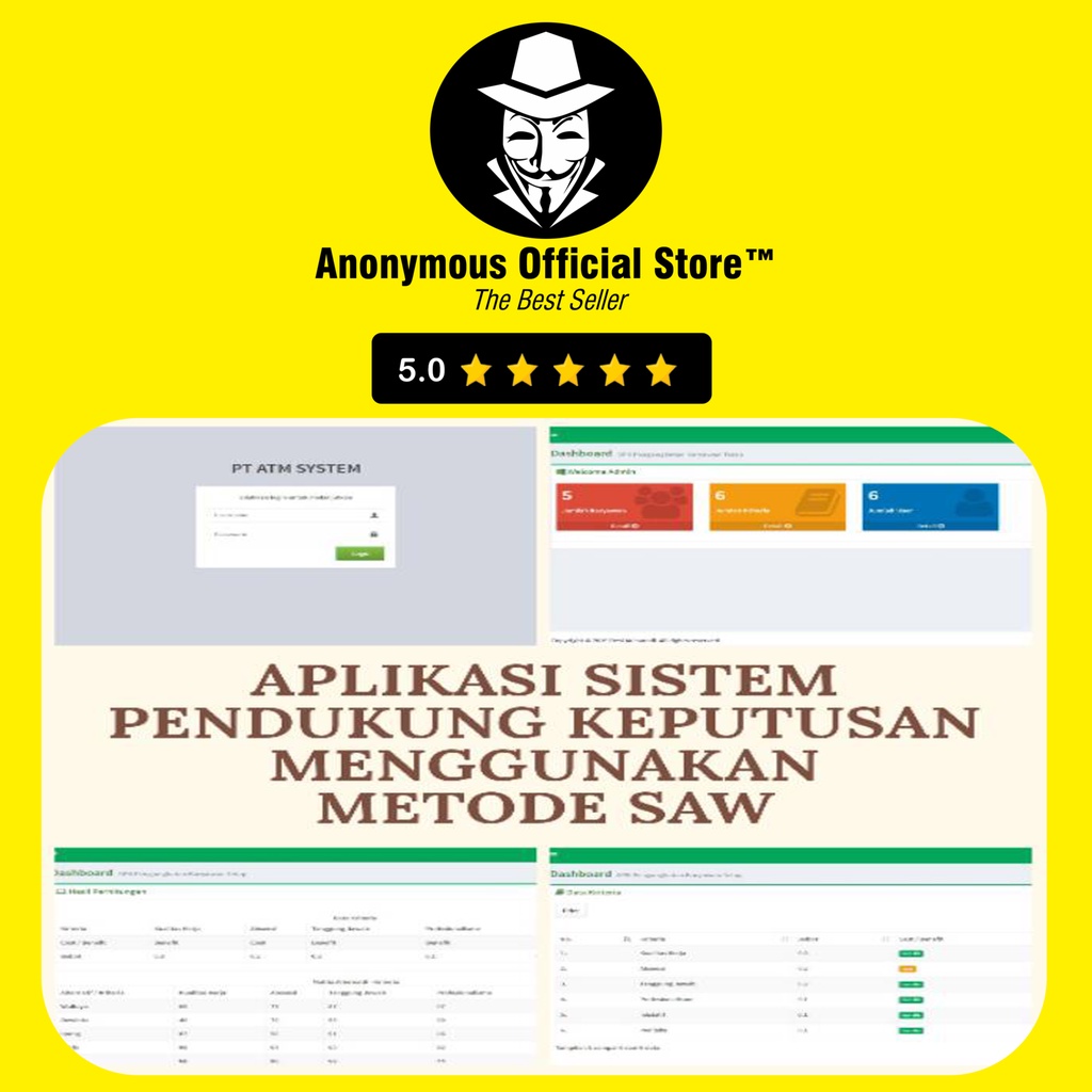 Jual PROGRAM SOURCE CODE TUGAS AKHIR SKRIPSI TA SISTEM PENDUKUNG KEPUTUSAN METODE AHP BERBASIS ...