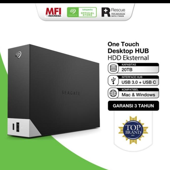 Jual SEAGATE ONE TOUCH DESKTOP HUB HDD / HARDISK EKSTERNAL 20TB USB3.0 ...