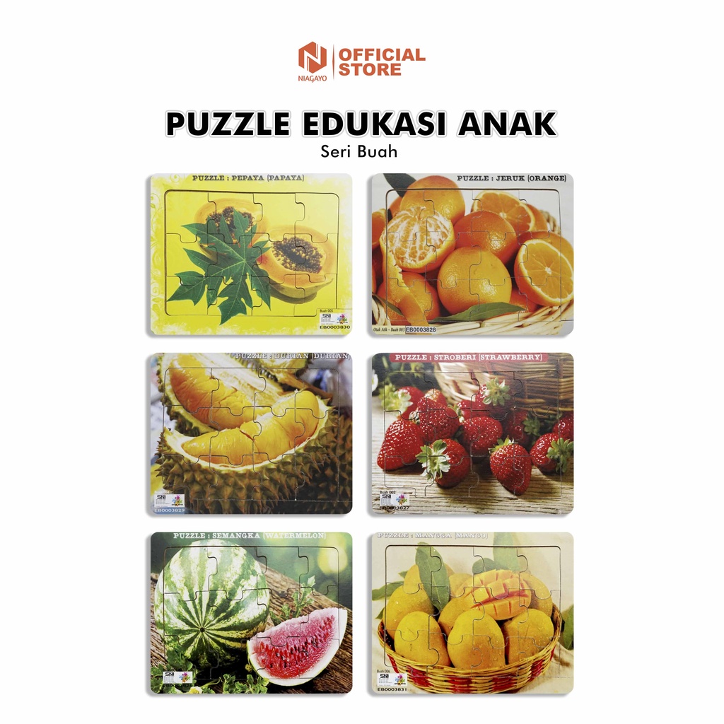 Jual Puzzle Edukasi Anak / Puzzle Anak / Mainan Edukasi Anak Semangka ...