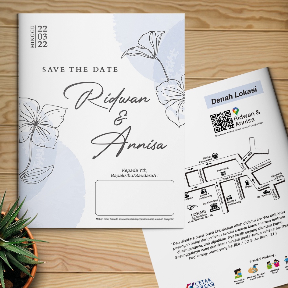 Jual Undangan Pernikahan / Undangan Murah / Undangan Rustic / Undangan ...