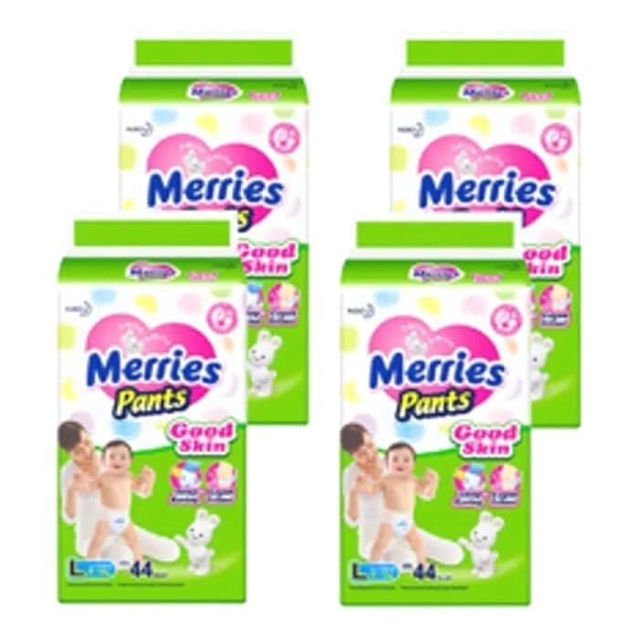 Jual popok Merries Pants celana M48/L42/XL38/XXL28 | Shopee Indonesia