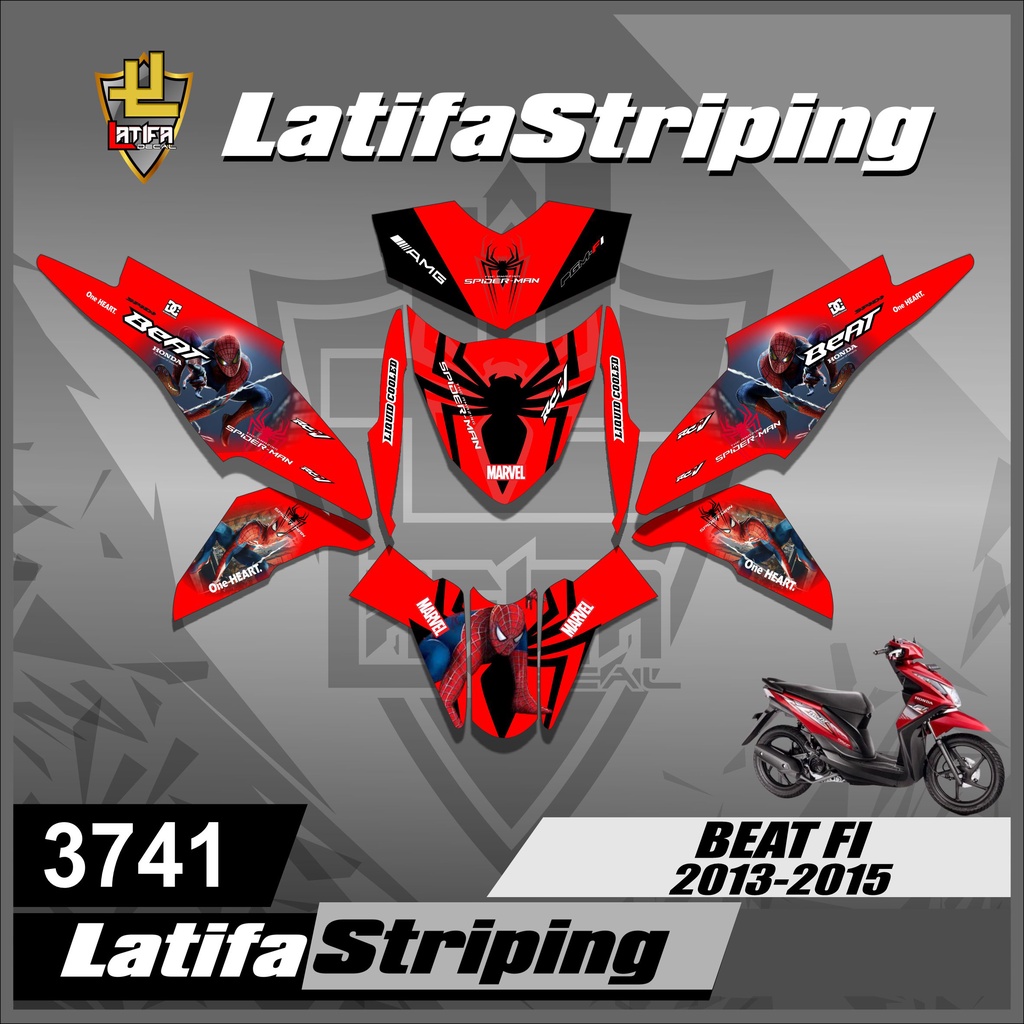 Jual 3741 Decal Costum Motor Honda Beat Fi 2013-2015 Fullbody-Skotlet ...