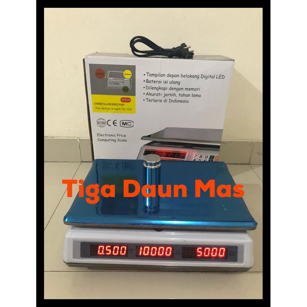 Jual Timbangan Laundry / Timbangan Sembako / Timbangan Digital Barang 30 Kg Original Kode 772 ...