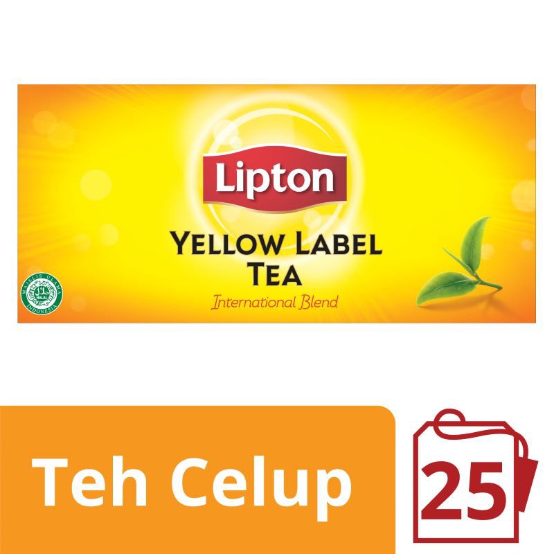 Jual Lipton Teh Celup Yellow Label 25 Pcs | Shopee Indonesia
