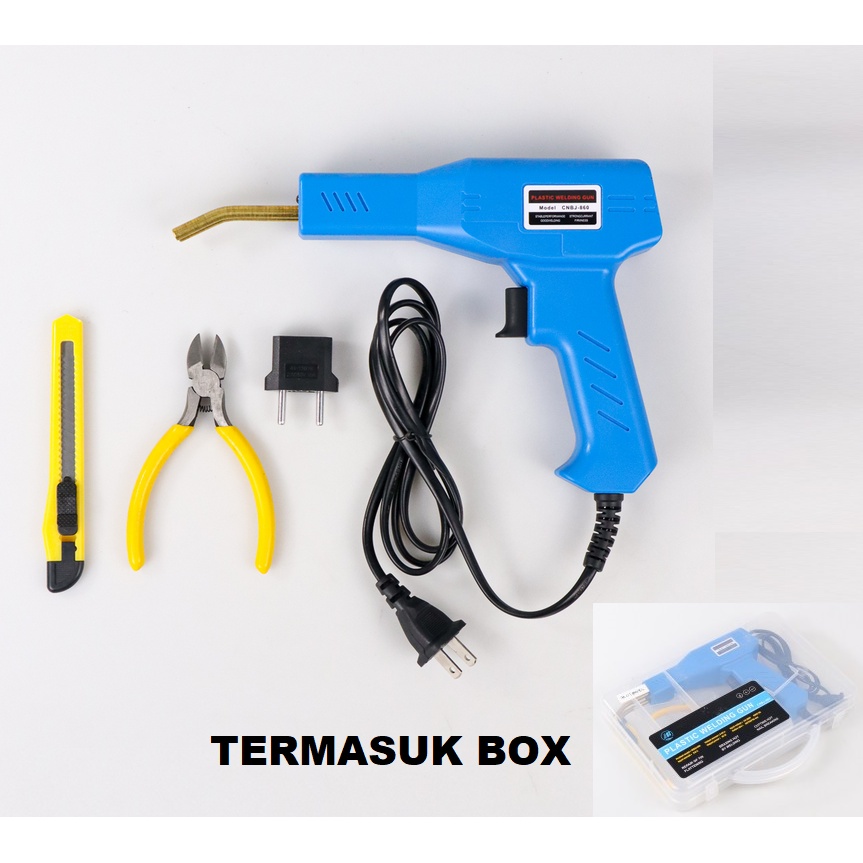 Jual Pistol Las Portable Plastic Welding Gun Set Lengkap Cutter Tang ...