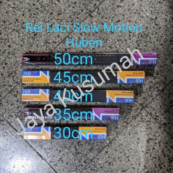 Jual Rel Laci Slow Motion 40Cm Huben Rdsm 45 M2 Full Extension Soft ...
