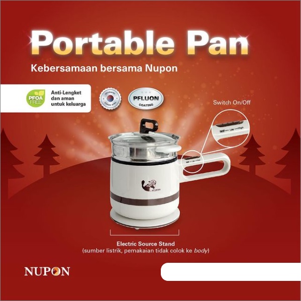Jual Panci Listrik Multifungsi NUPON dengan Fitur keamanan Auto OFF dan ...