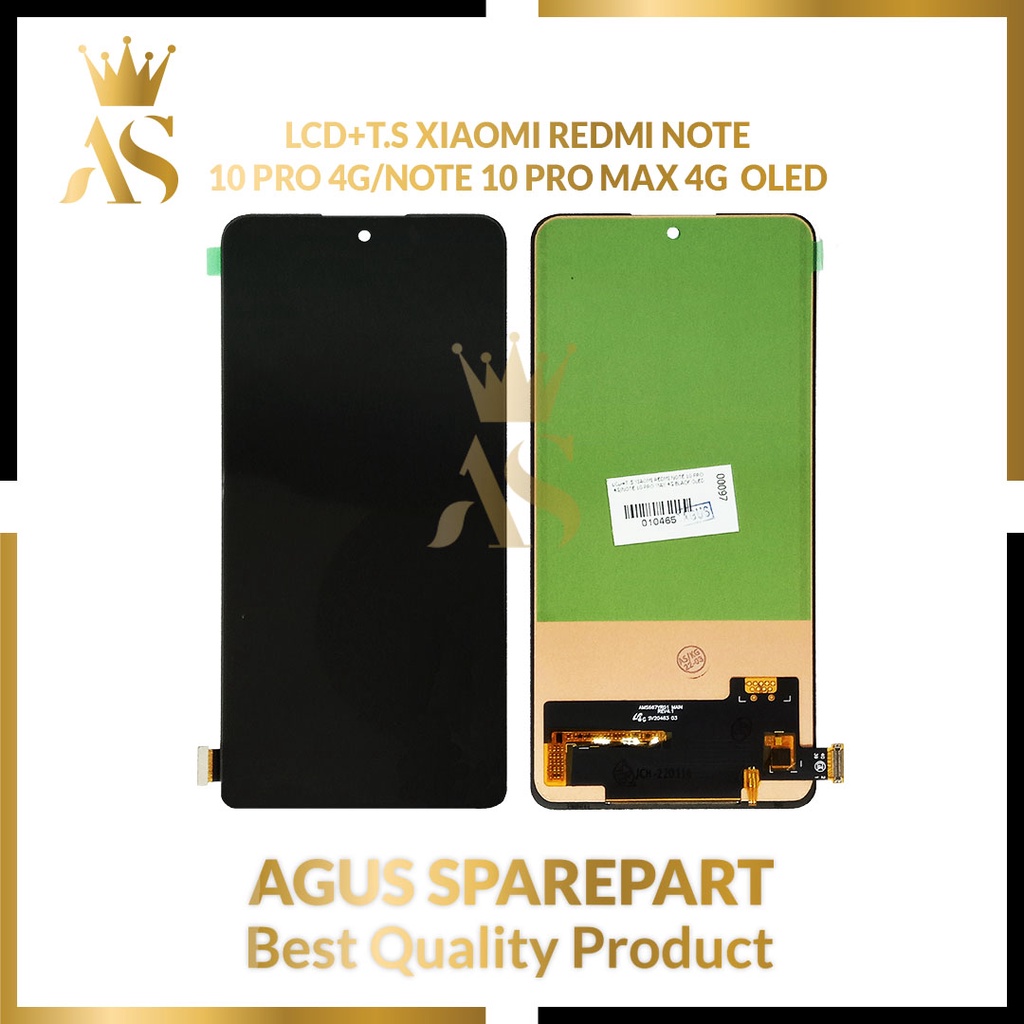 Jual LCD TOUCHSCREEN XIAOMI REDMI NOTE 10 PRO 4G / NOTE 10 PRO MAX 4G | Shopee Indonesia