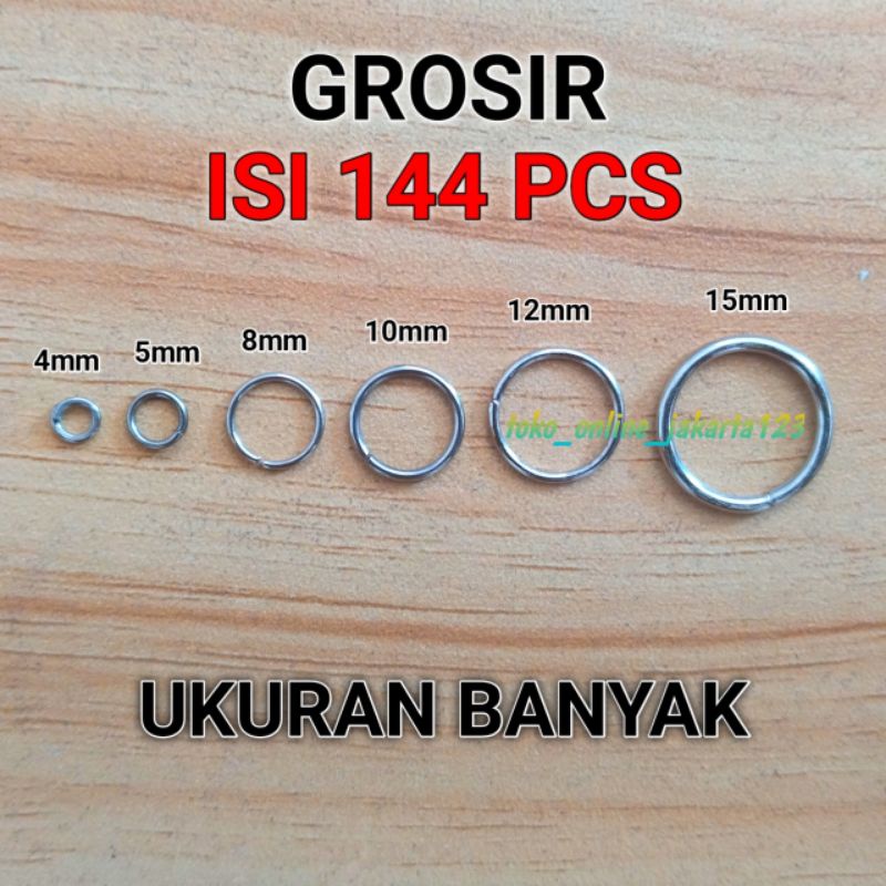 Jual Jump Ring O Ring Pengait Ring Bulat Pengunci Ring Penyambung warna ...