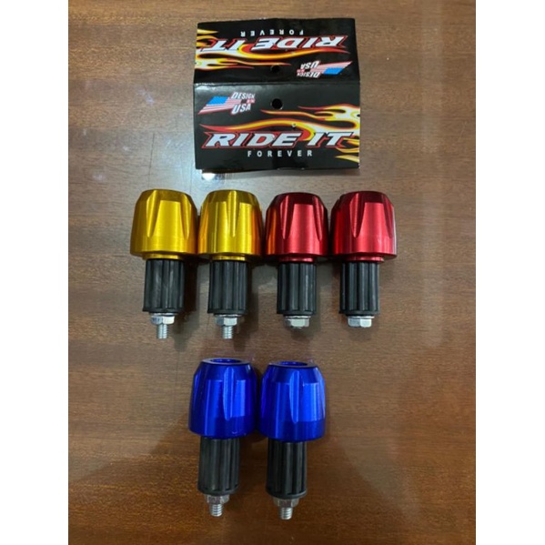 Jual 1 set kiri kanan Jalu ulir stang motor cnc warna babet ujung stang ...