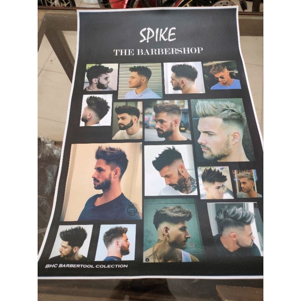 Jual Poster Model Gaya Rambut Pria Barbershop : Spike | Shopee Indonesia