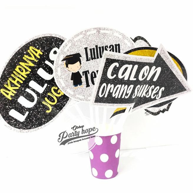 Jual Dijual fun props lulusan wisuda / foto booth sekolah / foto props ...