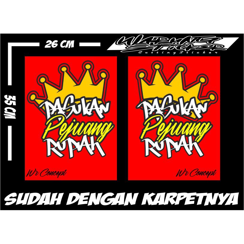 Jual STICKER KARPET LUMPUR STIKER KEPET STICKER EBEK KARET TRUCK L300 ...