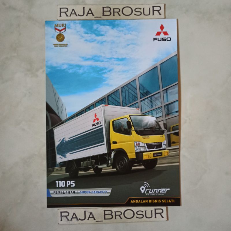 Jual Poster brosur katalog flyer Mitsubishi Fuso Colt Diesel Box Aluminium FE71L 110PS 4ban 2018 ...