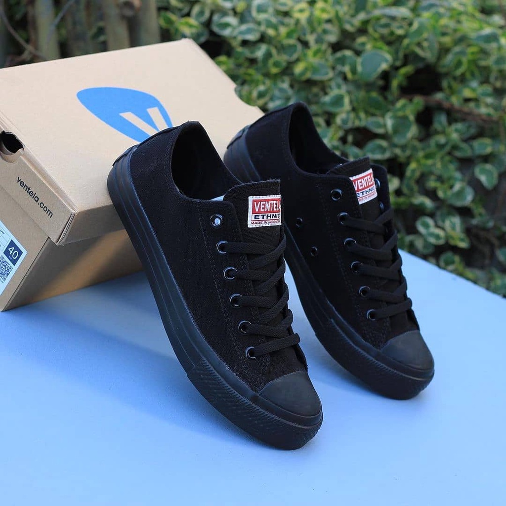 Jual Ventela Ethnic Low All Black Original Oficial store | Shopee Indonesia