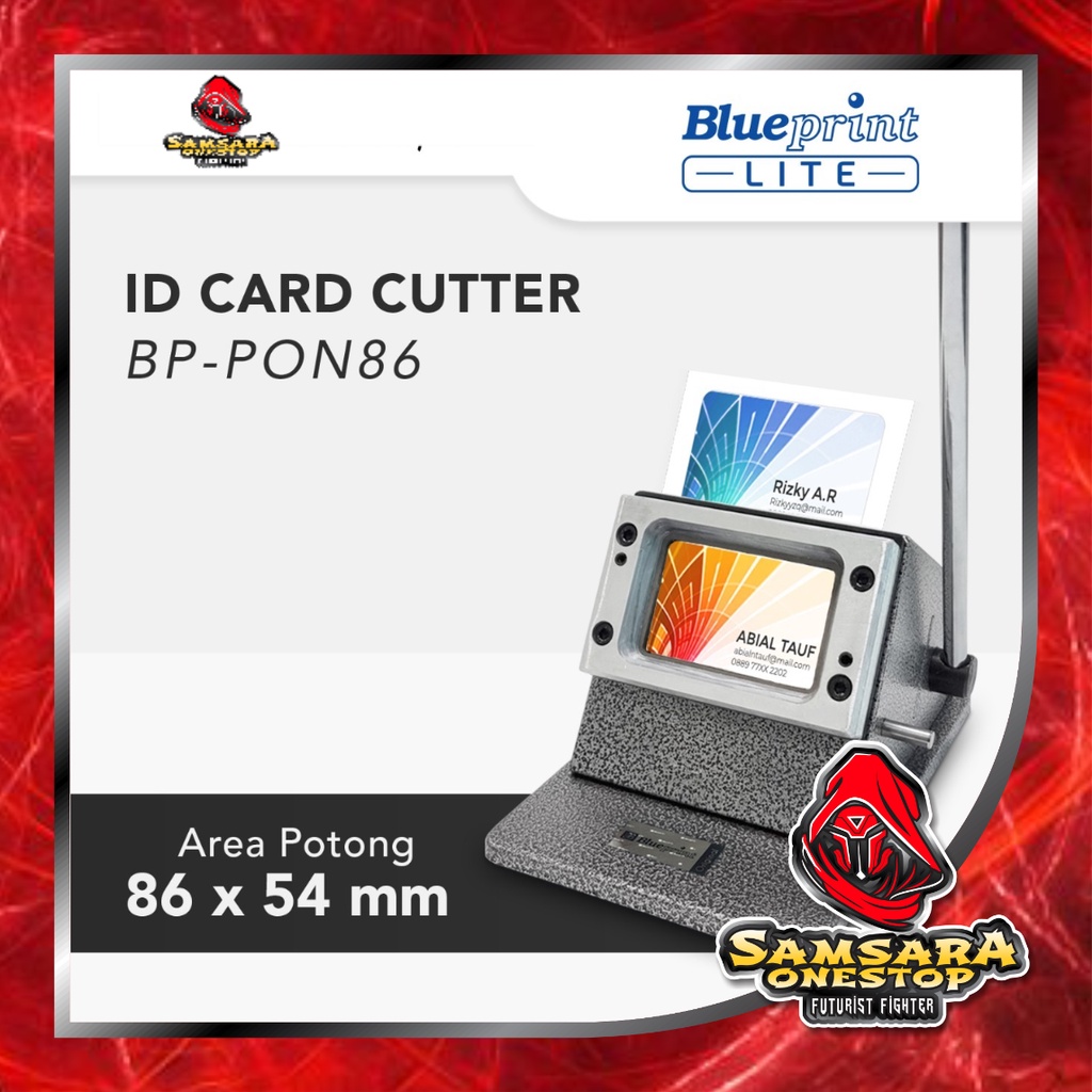 Jual Alat Potong ID Card Blueprint / Plong ID Card / PVC Card Cutter ...