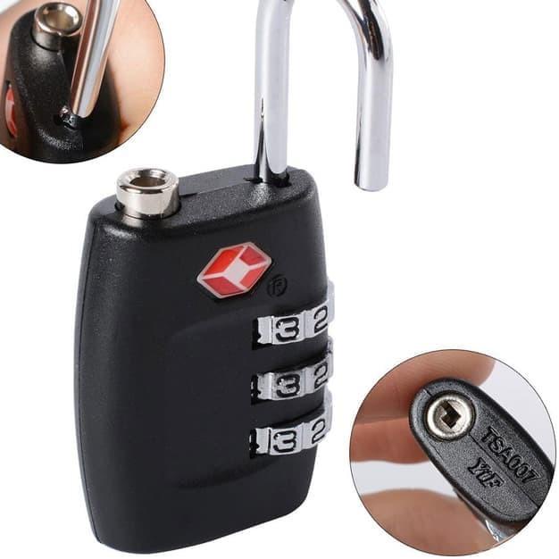 Jual Gembok Koper TSA luggage combination padlock gembok travel ...
