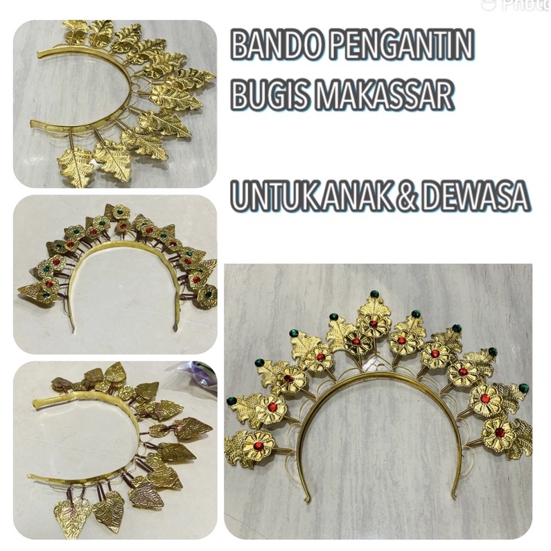 Jual MAHKOTA PENGANTIN BANDO ADAT BUGIS MAKASSAR | Shopee Indonesia